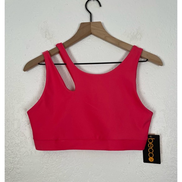 BECCA | Intimates & Sleepwear | Becca Pink Shoulder Cut Out Sports Bra ...